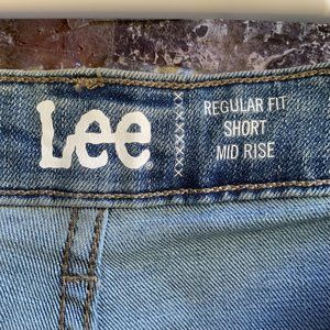 Lee | Shorts | Lee Womens Mid Rise Regular Fit Denim Jean Shorts Blue ...